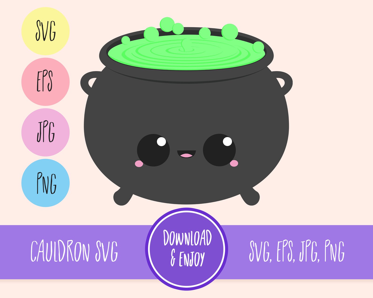 Cauldron SVG Halloween Cauldron SVG Layered for Easy Use - Etsy