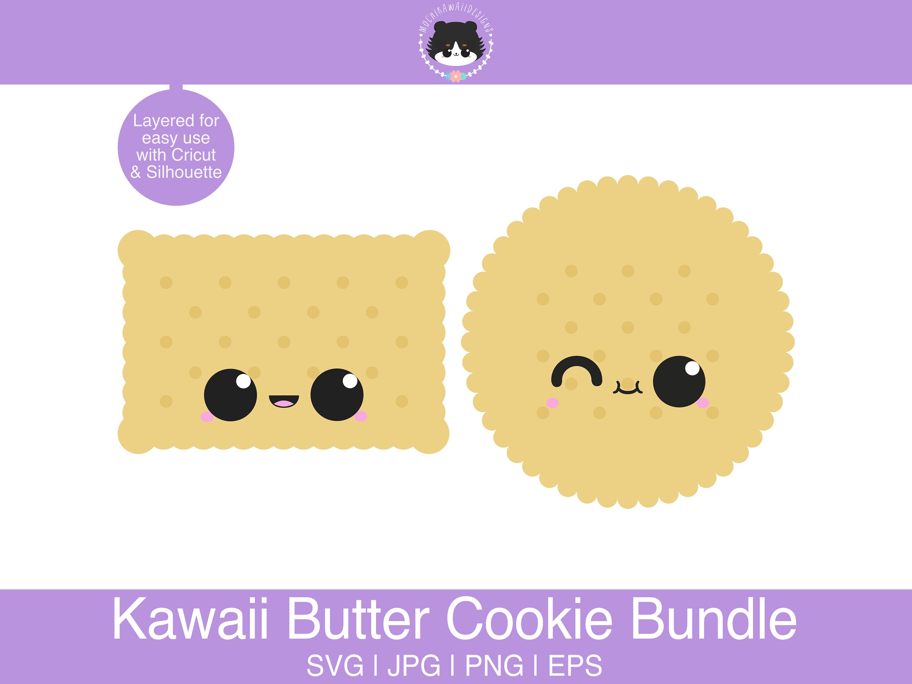 Butter Cookie SVG Bundle - Layered for Easy Use | Cute Cookie Svg, Eps ...