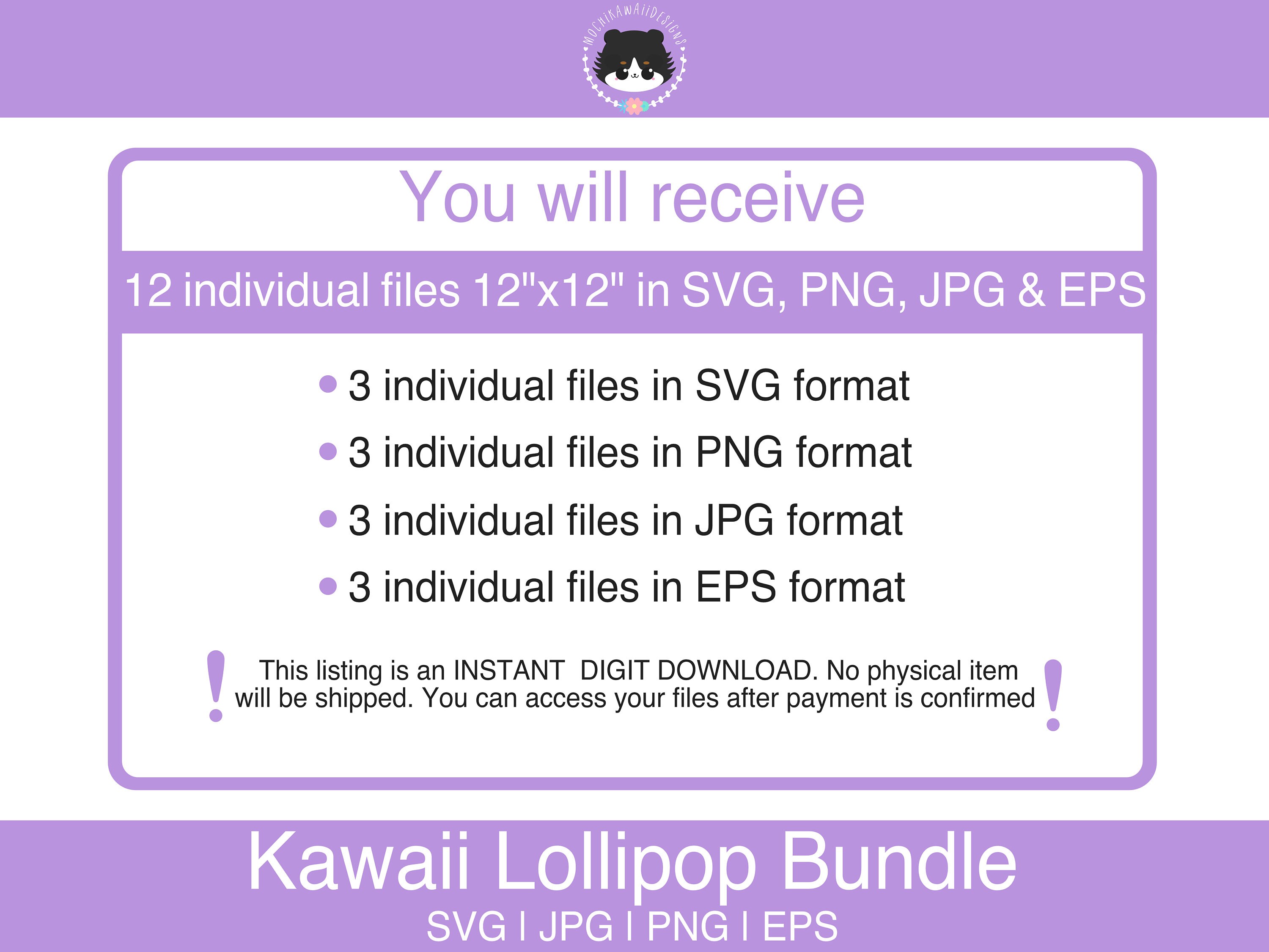 Lollipop SVG Bundle Candy SVG Layered for Easy Use Svg, Eps, Jpg, Png ...