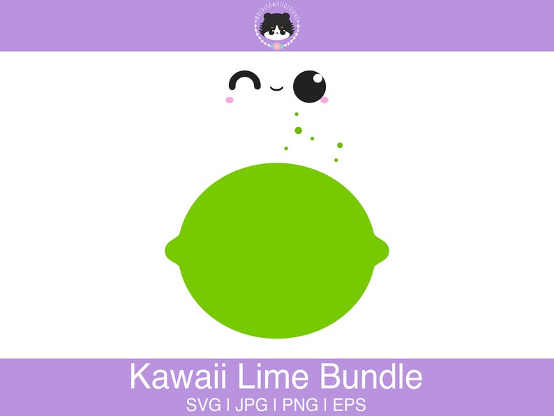 Lime SVG & Lime Slice SVG | Kawaii Lime Svg Bundle - Layered for Easy ...