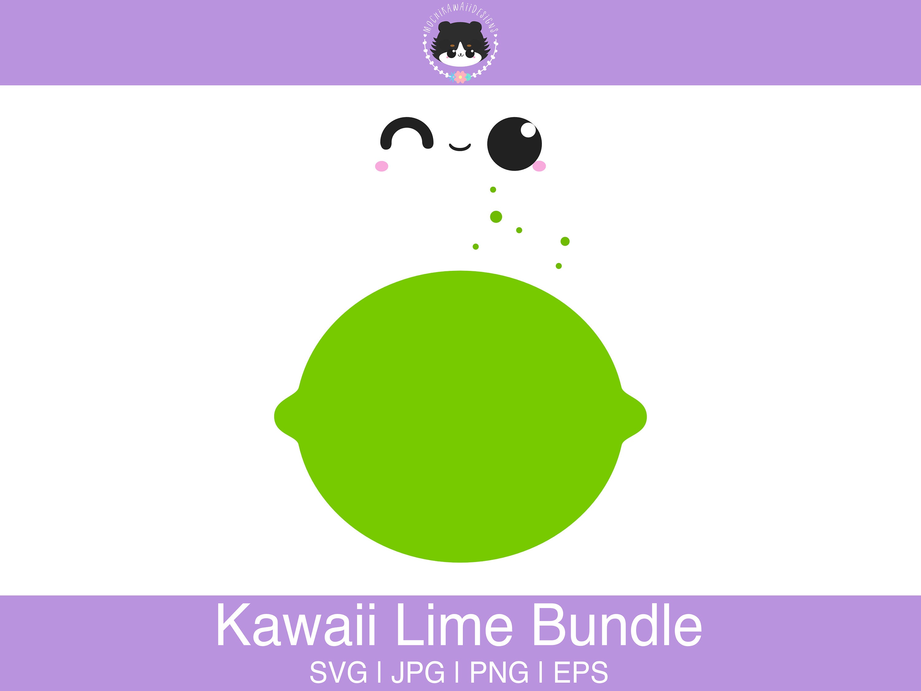 Lime SVG & Lime Slice SVG | Kawaii Lime Svg Bundle - Layered for Easy ...