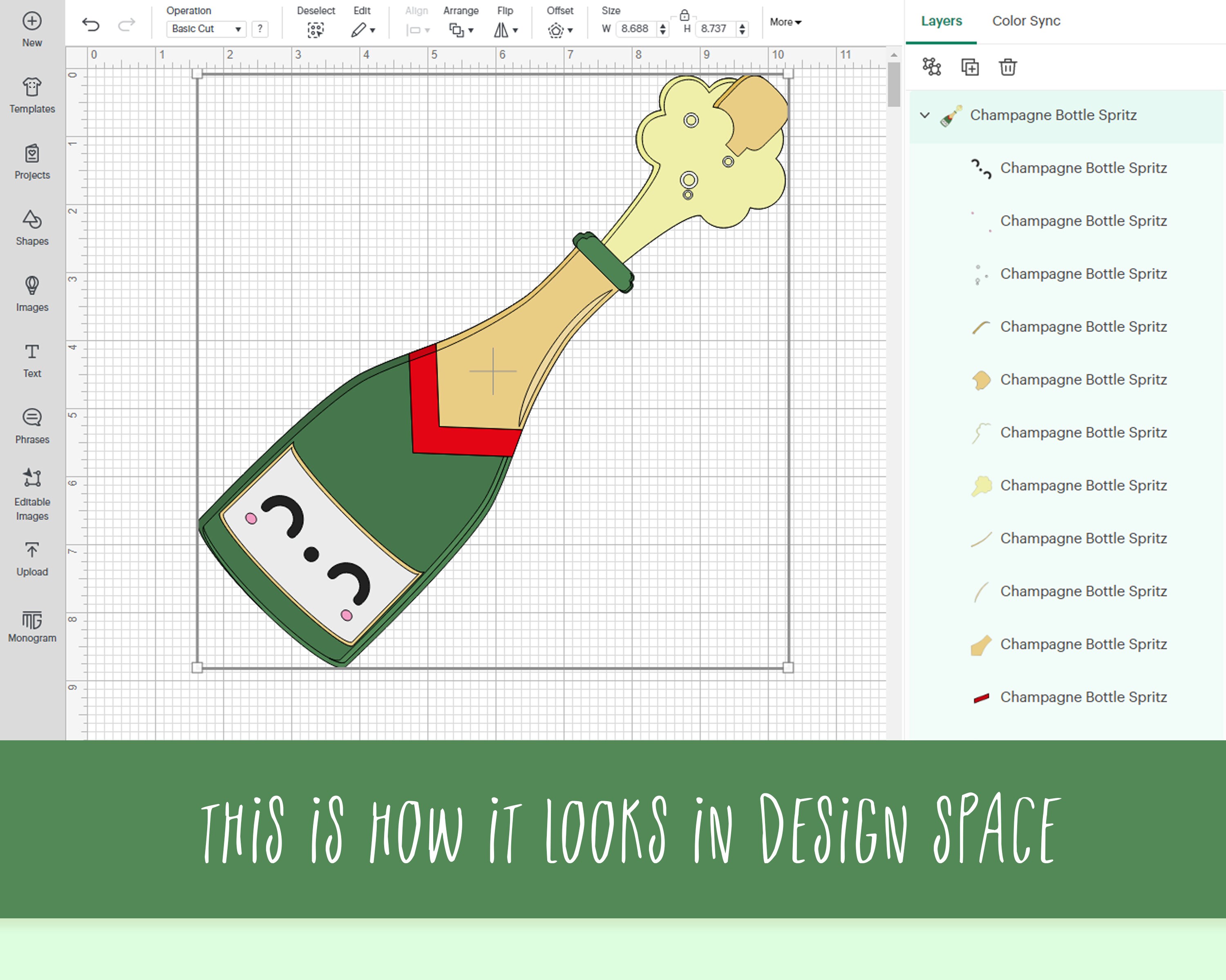 Champagne Bottle SVG | Champagne SVG - Layered for Easy Use | Svg, Eps ...