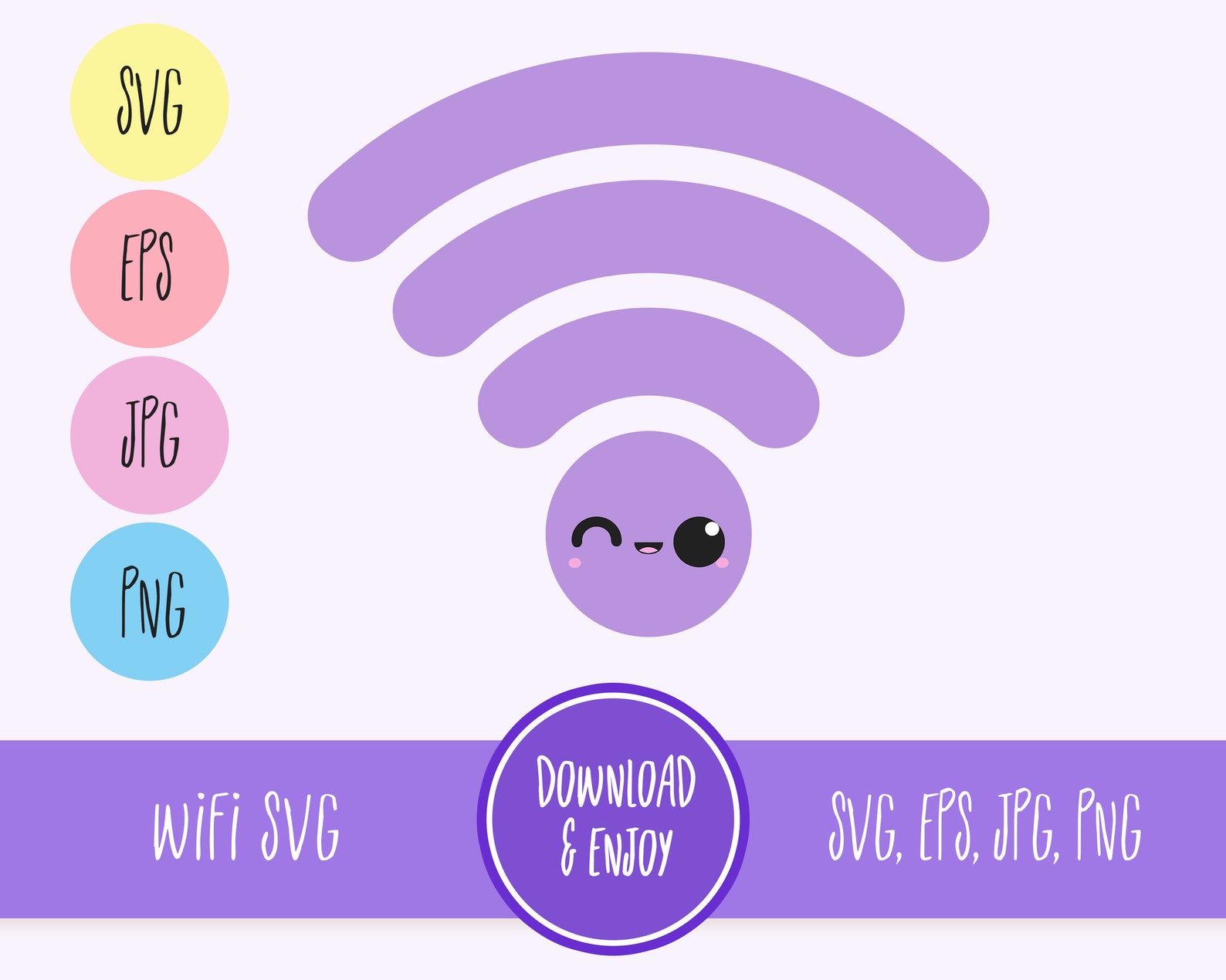 Wifi SVG | Wifi Sign SVG - Layered for Easy Use | Svg, Eps, Jpg, Png ...