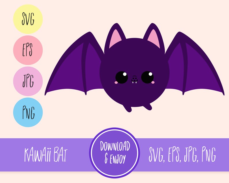 Bat SVG Halloween SVG Layered for Easy Use Svg Eps - Etsy