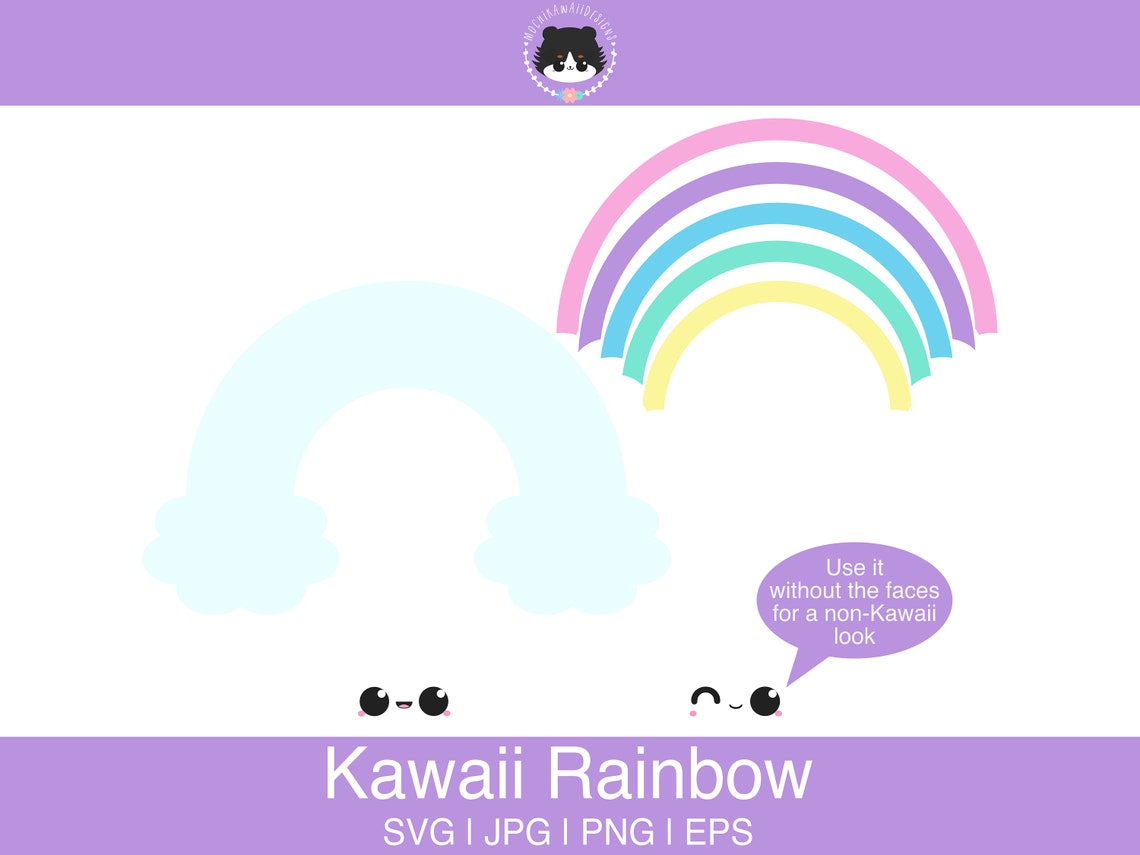 Rainbow SVG Layered for Easy Use Cute Rainbow Svg Eps - Etsy