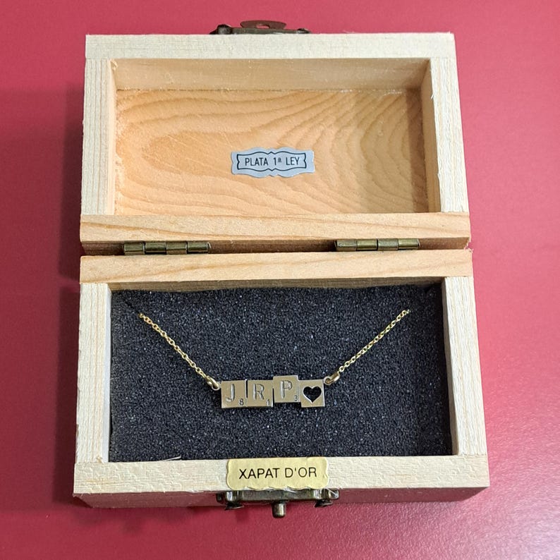 Personalized Scrabble Pendant Necklace Silver - Etsy