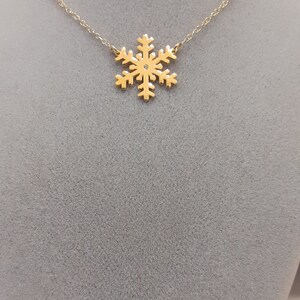 Snow Crystal Silver and Diamond Pendant Necklace - Etsy