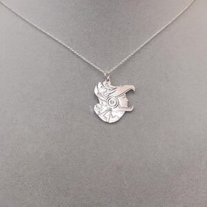Aztec Eagle Warrior Silver Pendant Necklace - Etsy