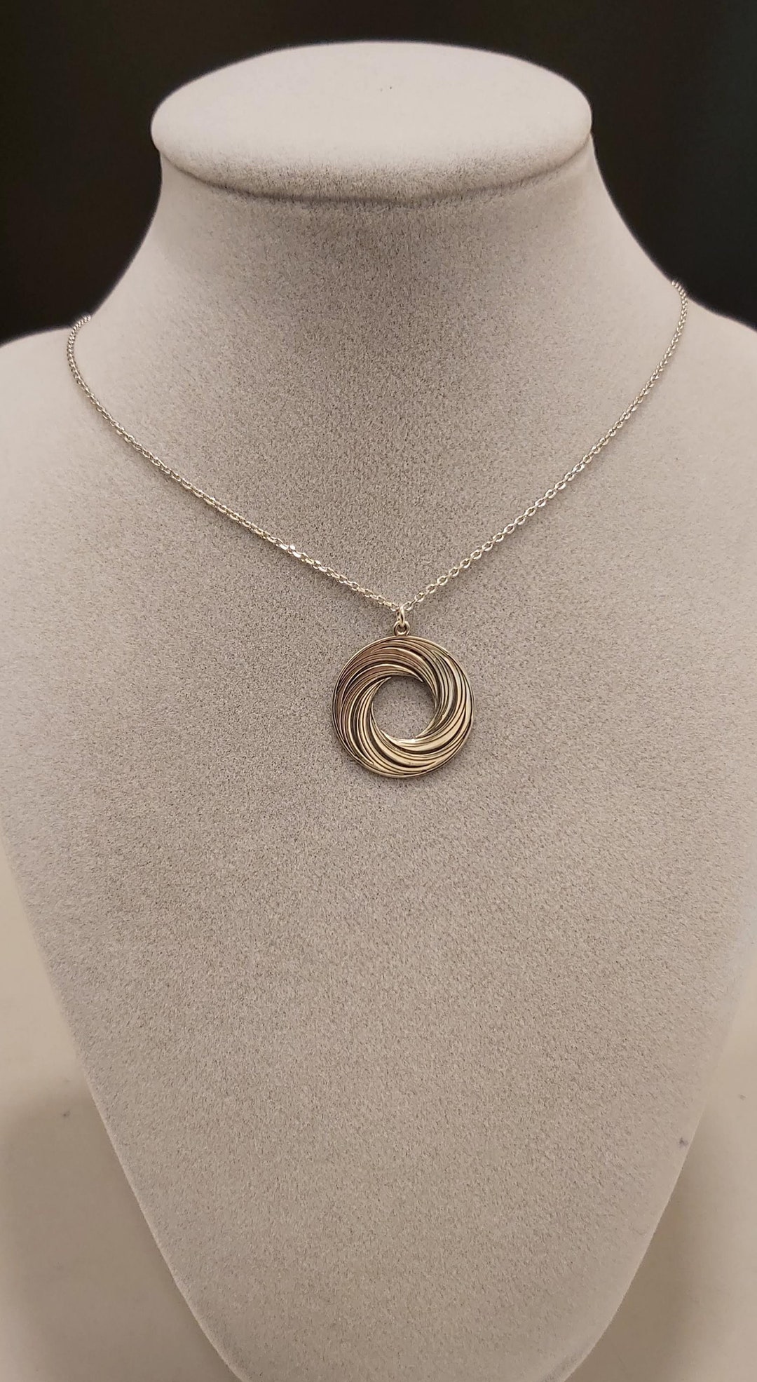 Black Hole Silver Pendant Necklace - Etsy