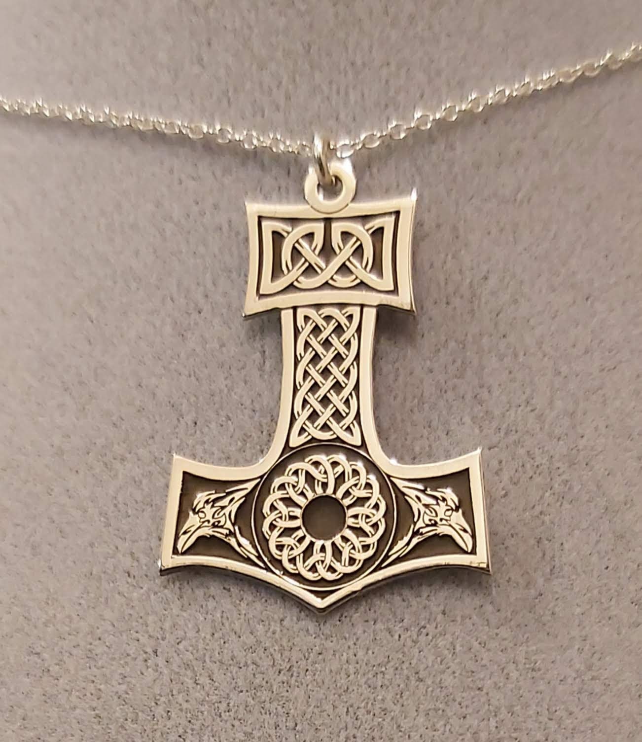 Tor Hammer Silver Pendant Necklace | Etsy