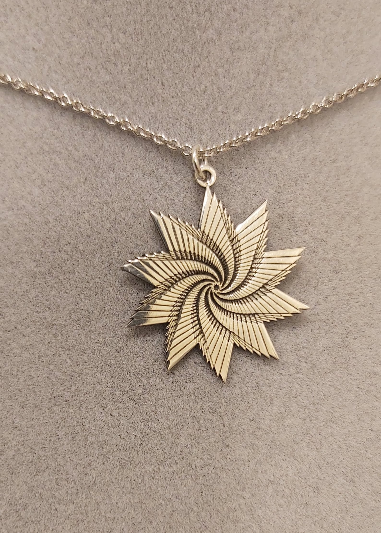 Sirius Silver Star Pendant Necklace - Etsy