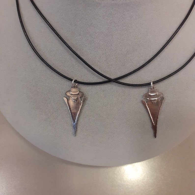 V for Vendetta Anonymous Silver Pendant Necklace - Etsy