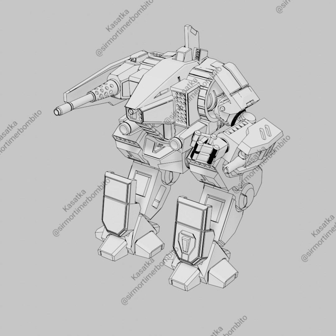Kasatka Alternate Battletech Mechwarrior Miniature - Etsy