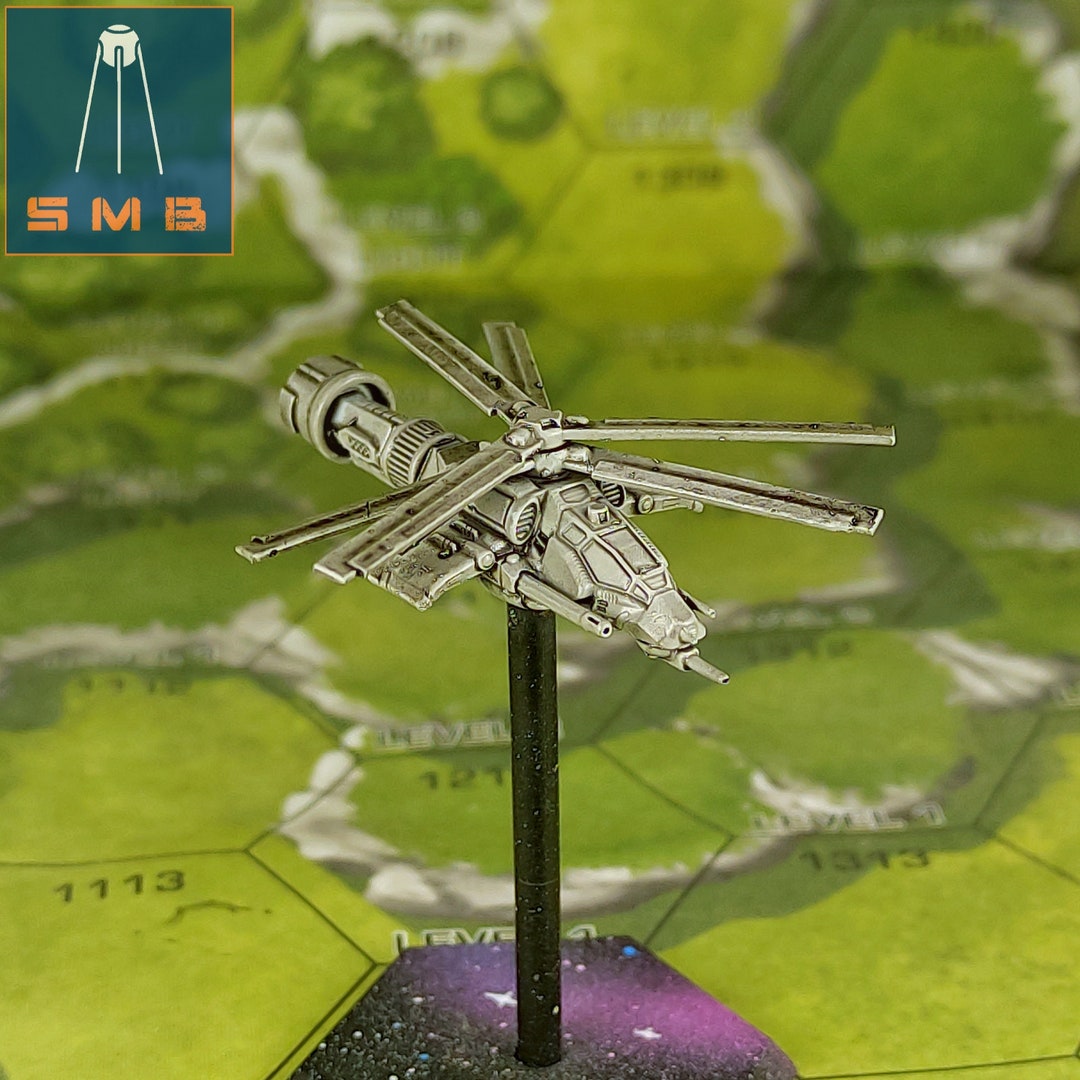 Warriorots 7 Attack Helicopter SMB Alternate American Mecha Miniature ...
