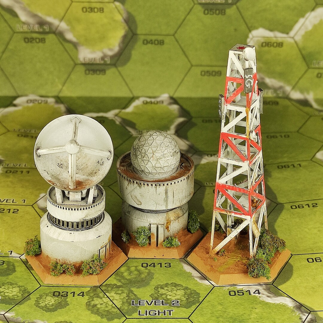 Radar Radio Tower Hex SMB American Mecha Miniature - Etsy