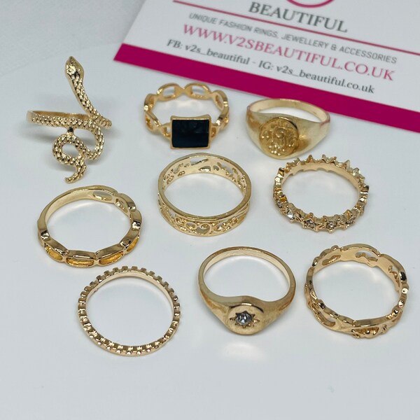 Chunky Gold Ring - Etsy