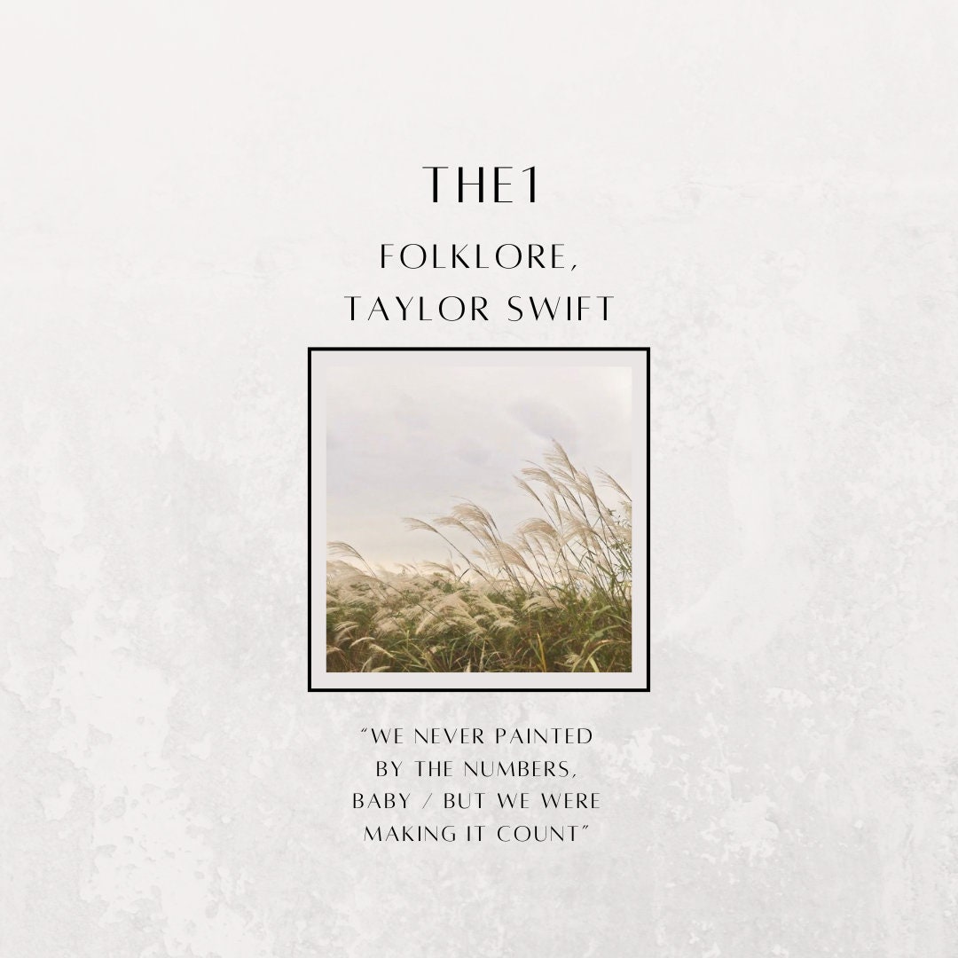 Taylor Swift - Folklore Inspired Song Posters - Etsy