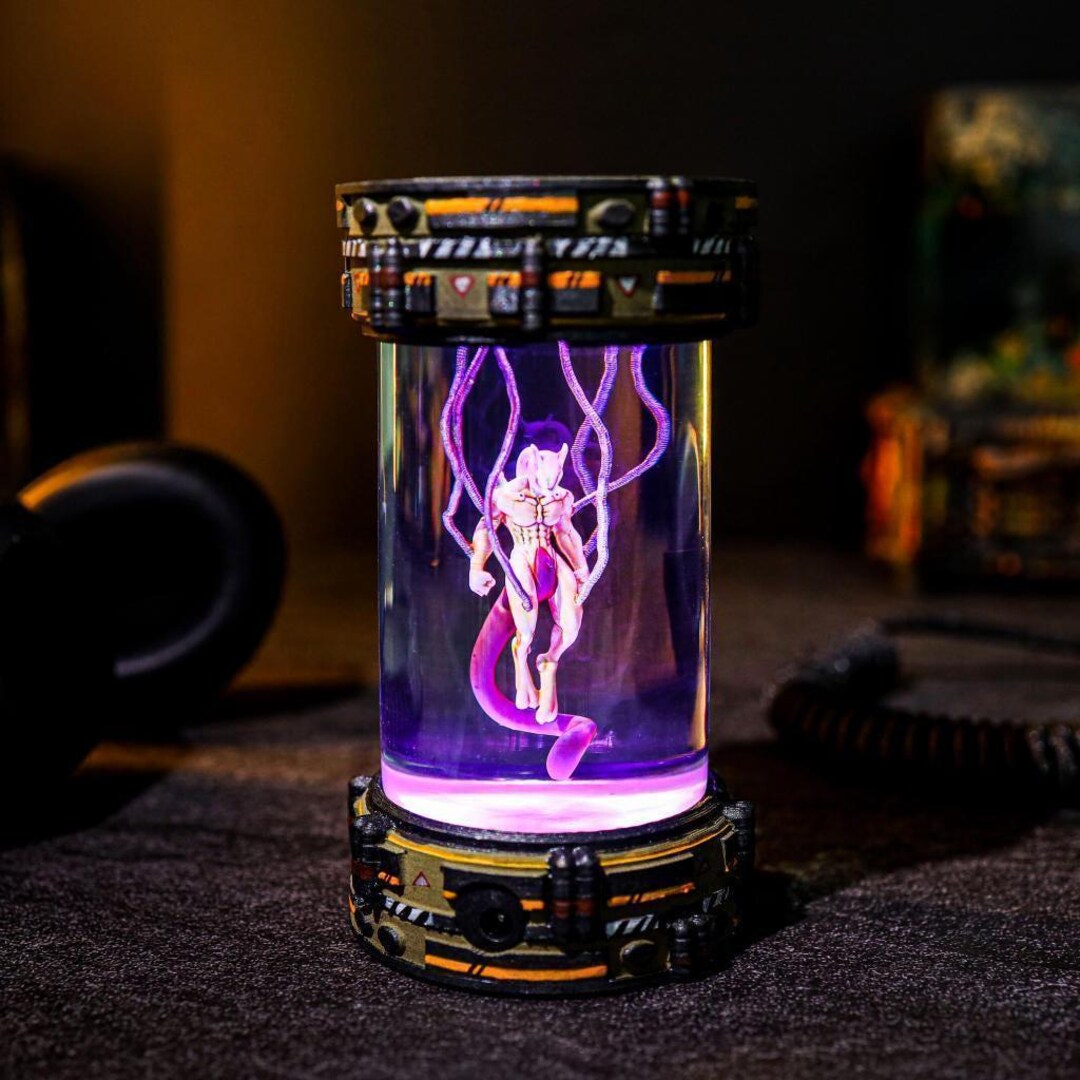 Mewtwo Incubator Night Light, Pokemon Legendary Resin Art Lamp, Unique ...