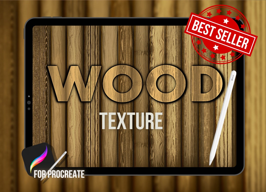 12 Procreate Wood Texture, Wood Brushset for Procreate, Wooden Floor ...