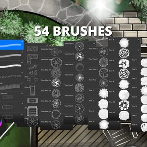 Procreate Landscape Brush Set: Tree & Nature Elements (digital Download) - Etsy