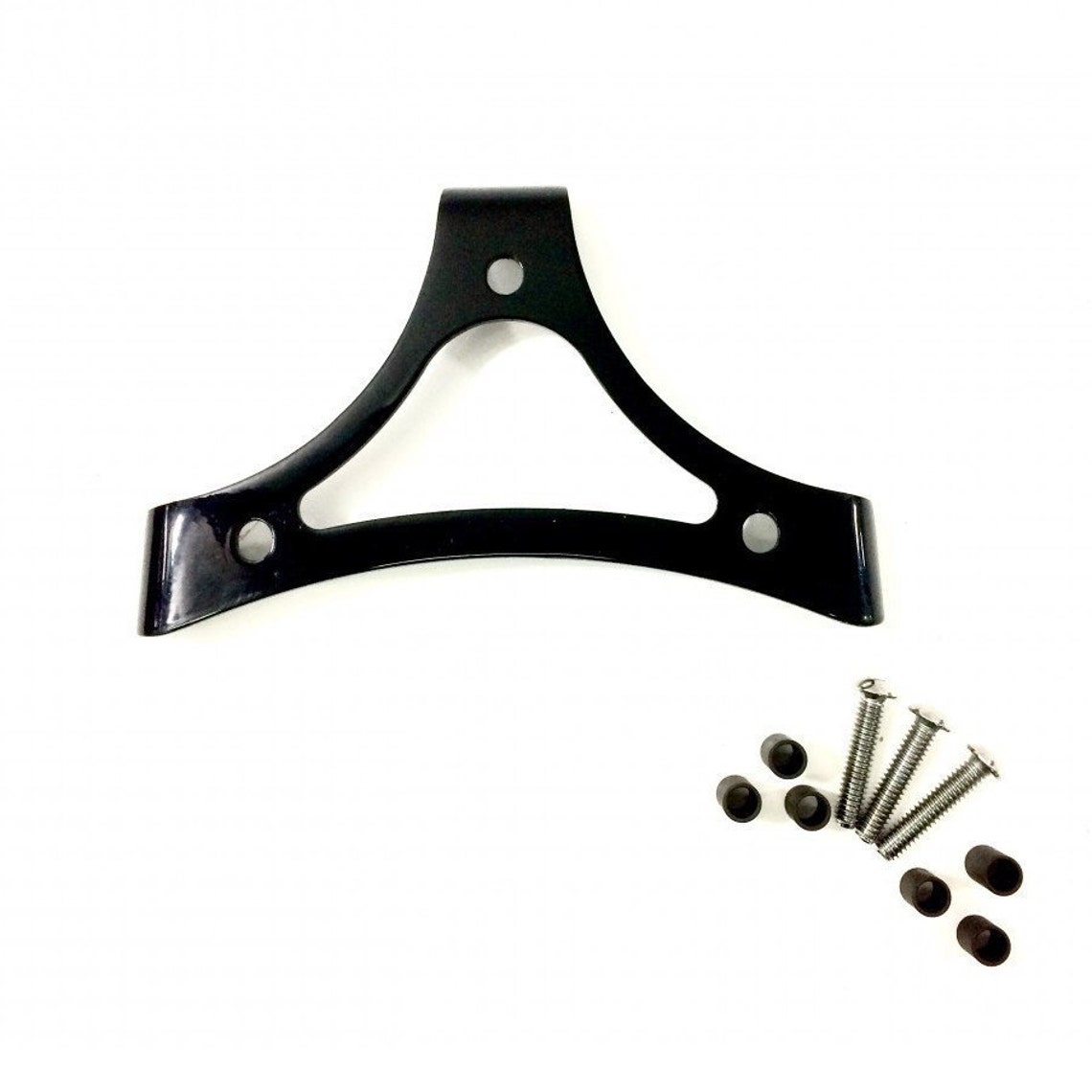 Black Mounting Triangle Bracket for Harley Davidson Passenger Backrest ...