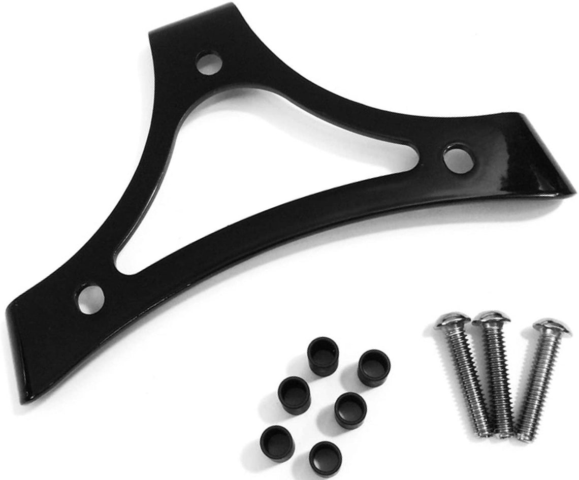 Black Mounting Triangle Bracket for Harley Davidson Passenger Backrest ...