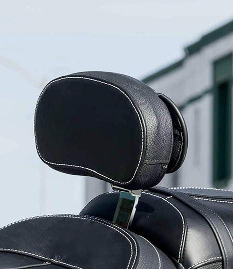 Black Smooth Stitch Driver Rider Backrest 2014-2024 Indian Chieftain ...