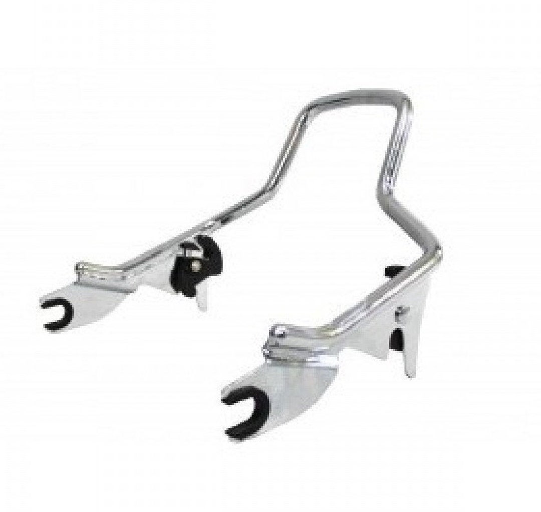 Low Chrome Passenger Quick Release Backrest Sissybar 2009-2020 Harley ...