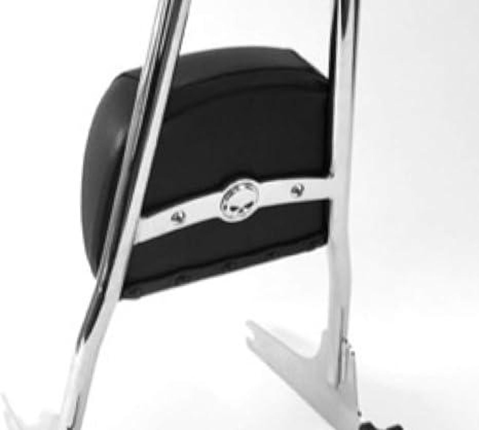 1 & 1/8" Inch Skull Metal Chrome Mini Medallion Harley Sportster Sissy ...
