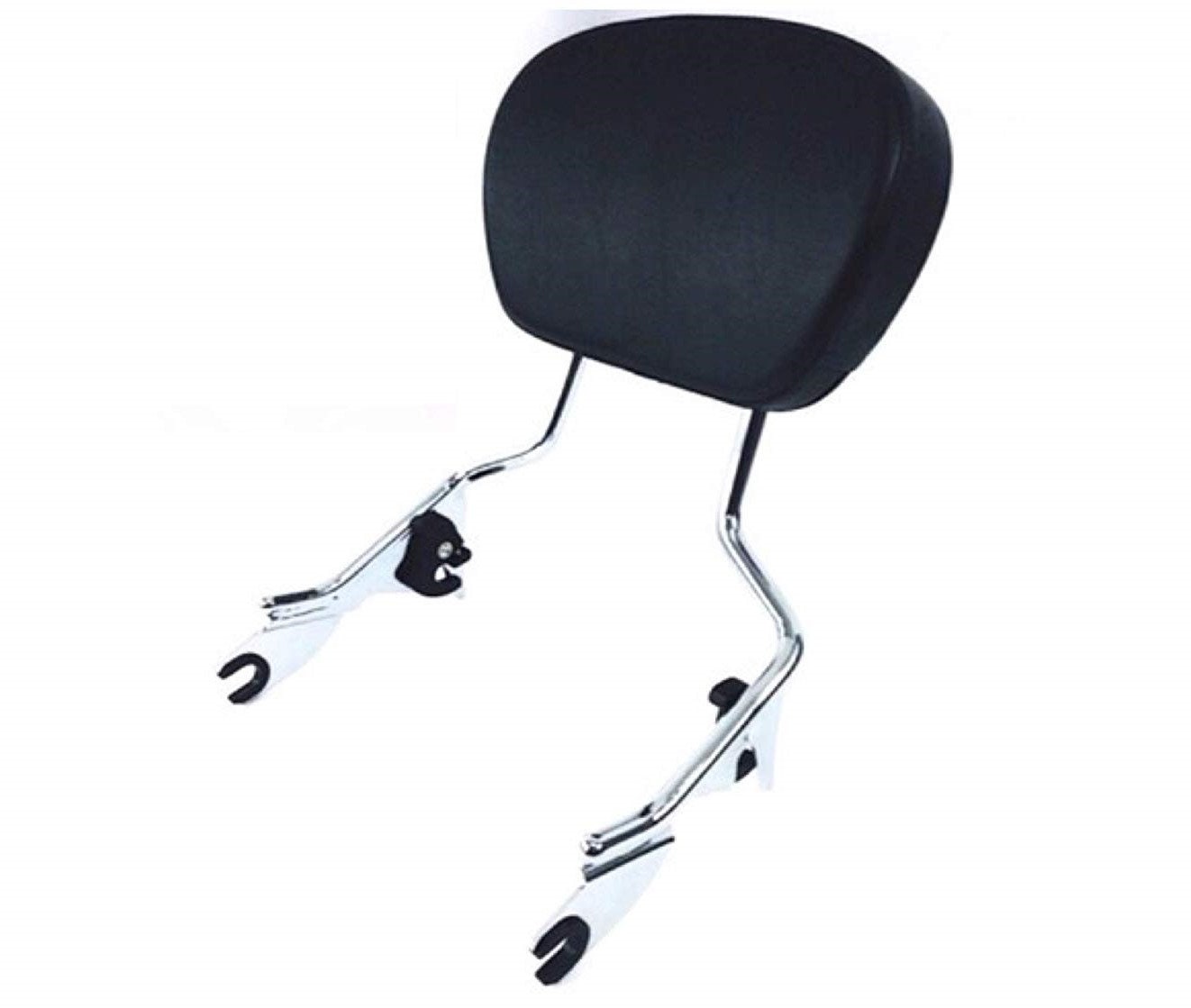 Tall Chrome Quick Release Detachable Backrest & Pad 09-20 Harley ...