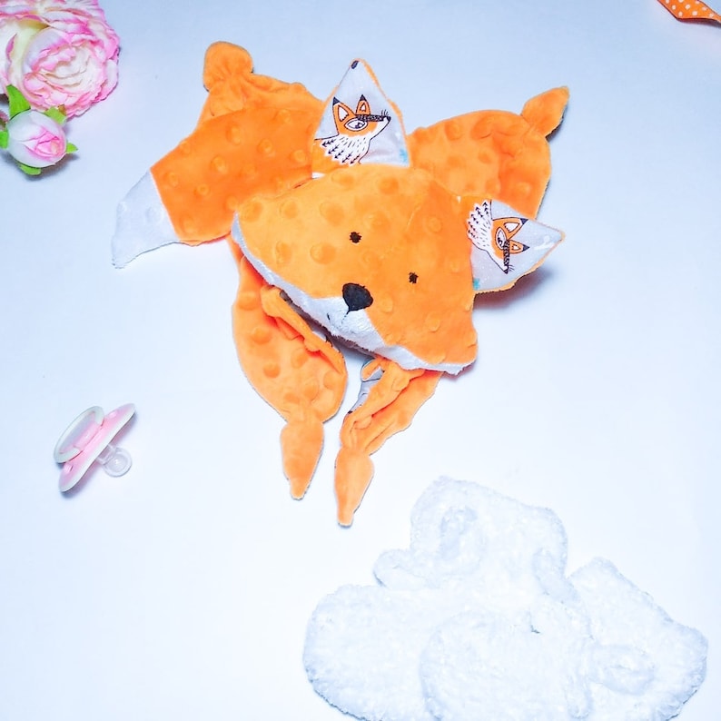 Fox Sewing Pattern PDF Stuffed Animal Fox Security Blanket Baby ...
