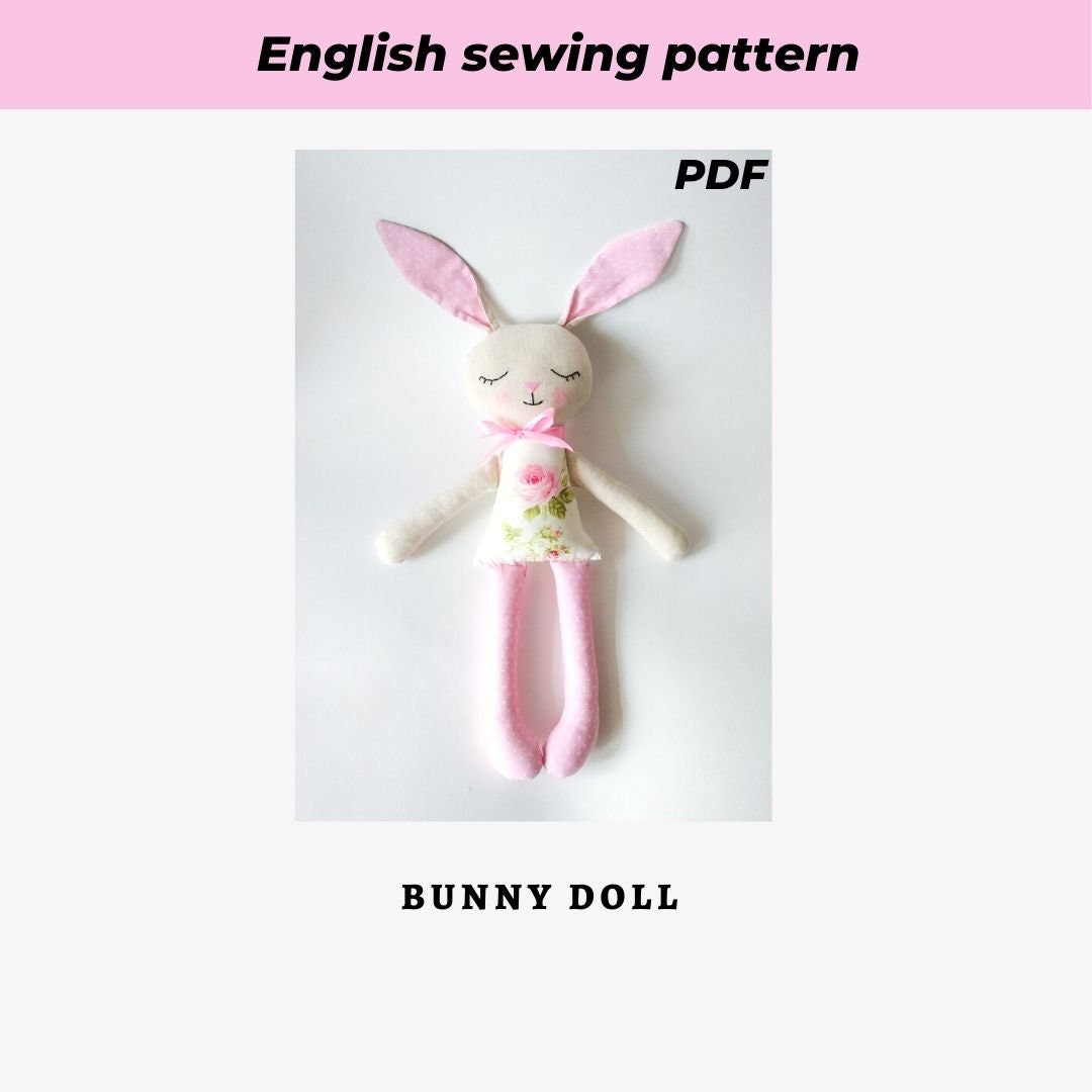 PDF Bunny Doll Sewing Pattern and Tutorial Rabbit Pattern - Etsy