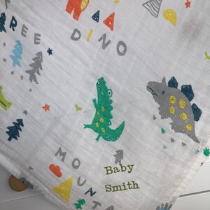 Baby Swaddle Muslin / Large Personalised Muslin / Swaddle Wrap - Etsy
