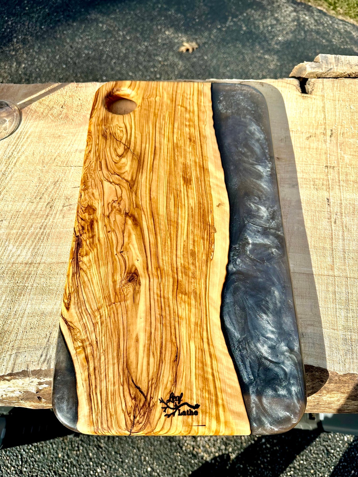 Turkish Olive Wood and Epoxy Charcuterie Board - Etsy