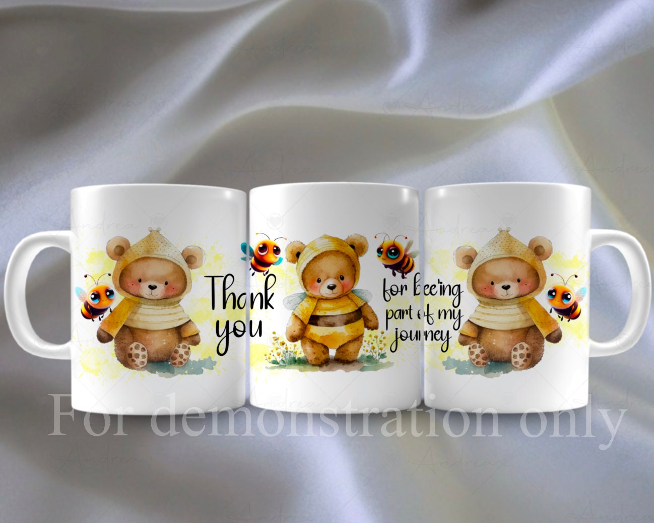 3 Mugs Mock Up Mug Wrap Mock-up. PNG JPEG and PSD fully - Etsy UK