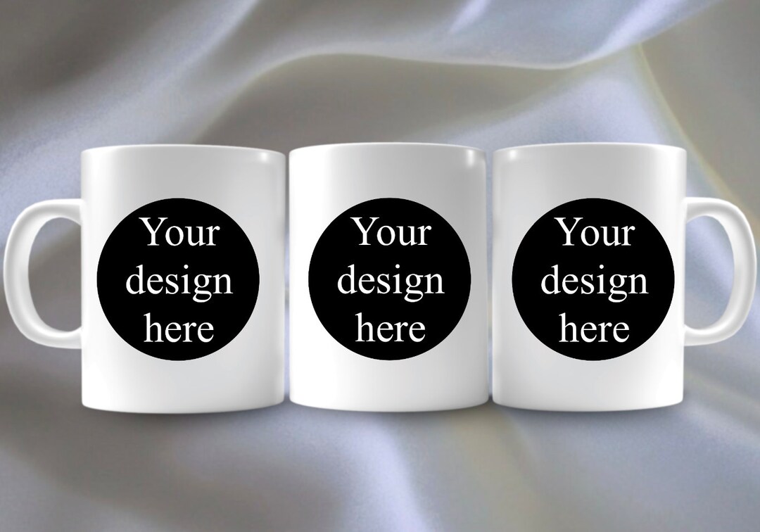 3 Mugs Mock Up Mug Wrap Mock-up. PNG JPEG and PSD fully - Etsy UK