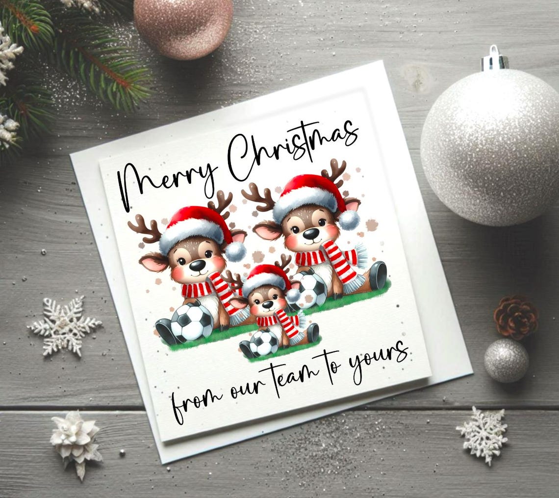 Football Reindeer Christmas PNG: Team Scarves Clipart (8 Pngs) - Etsy