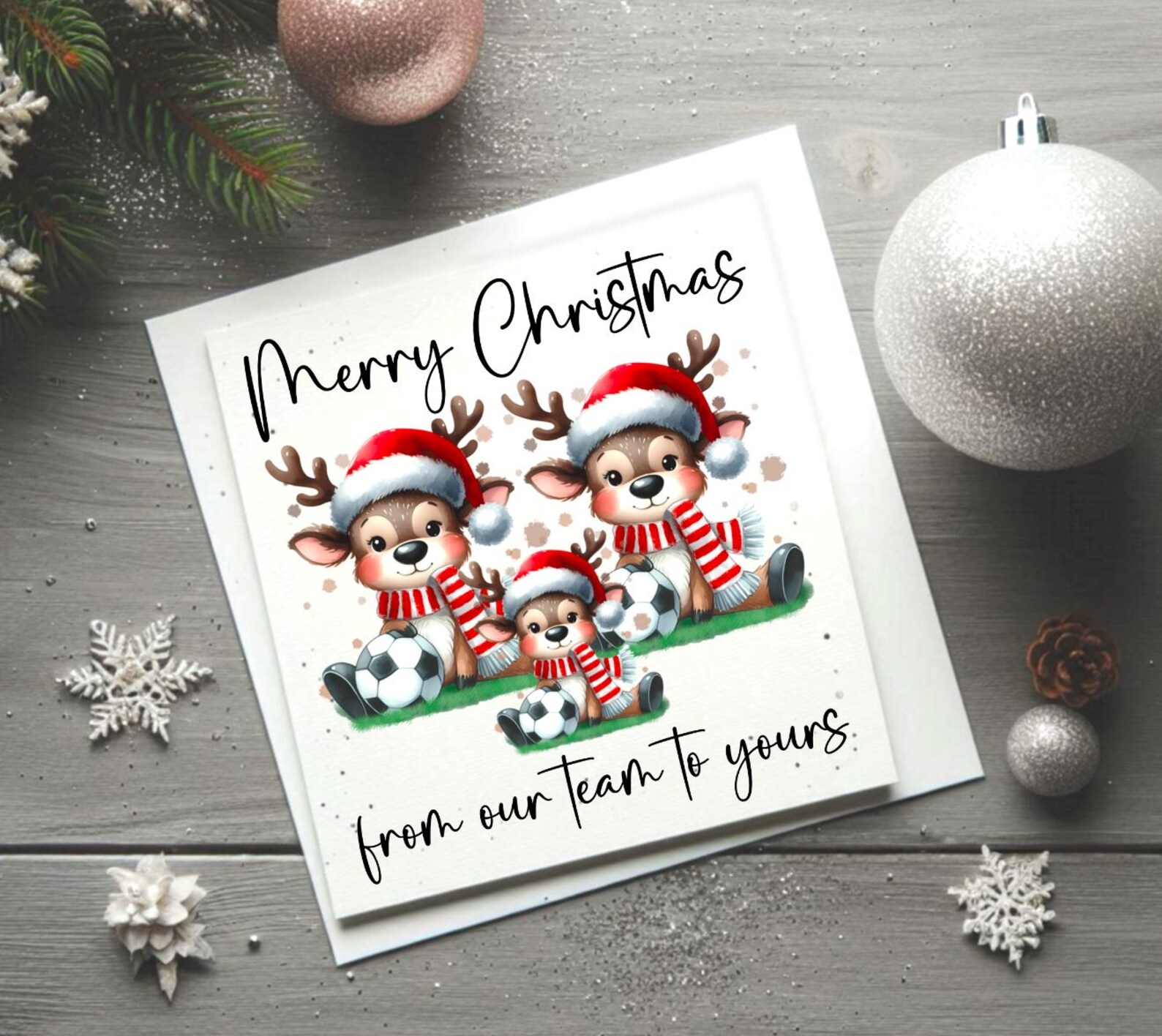 Football Reindeer Christmas PNG: Team Scarves Clipart (8 Pngs) - Etsy