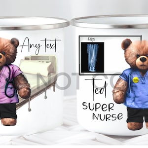 Medic Bears Clipart Set. 10 Files. Doctor, Nurses, Patient Ted, Background, X-ray and Hospital ...