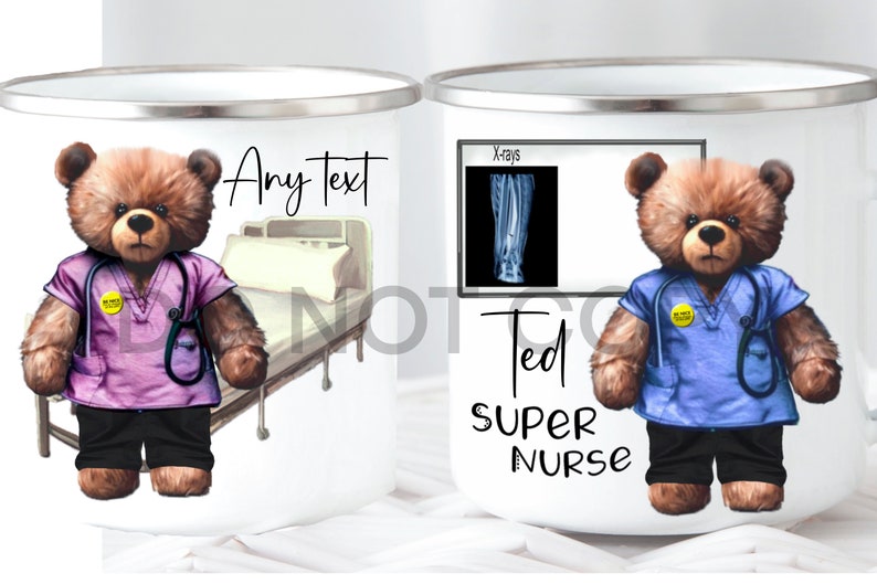 Medic Bears Clipart Set. 10 Files. Doctor, Nurses, Patient Ted, Background, X-ray and Hospital ...