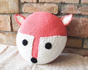 Crochet Fox Pillow - Etsy