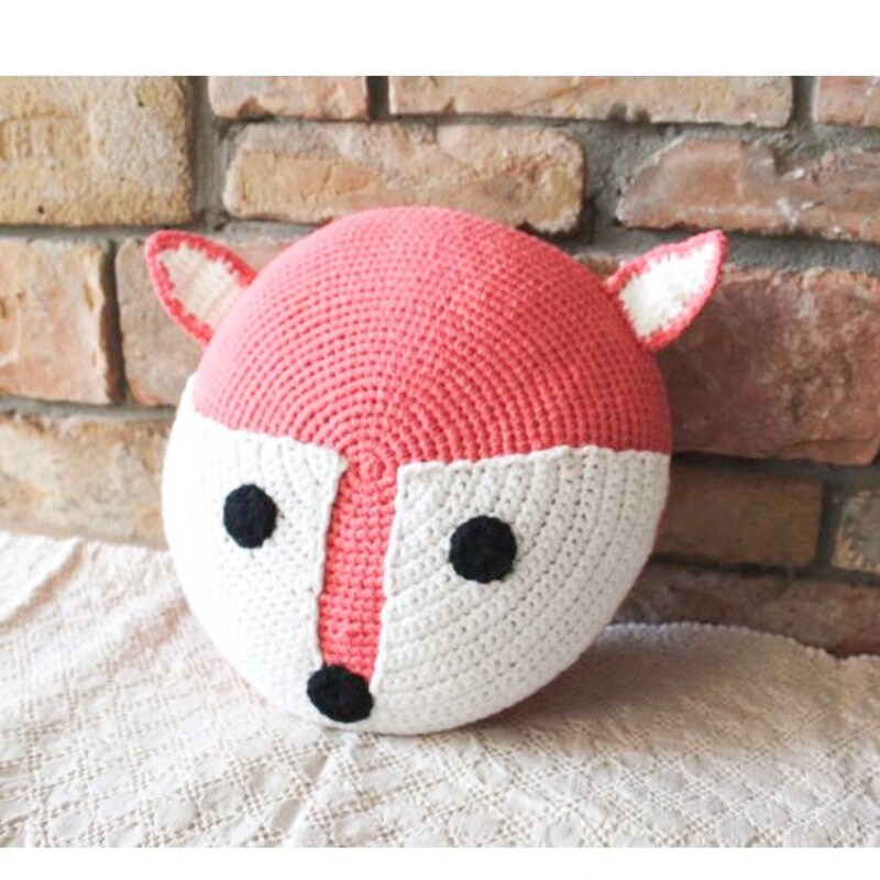 Crochet Fox Pillow - Etsy
