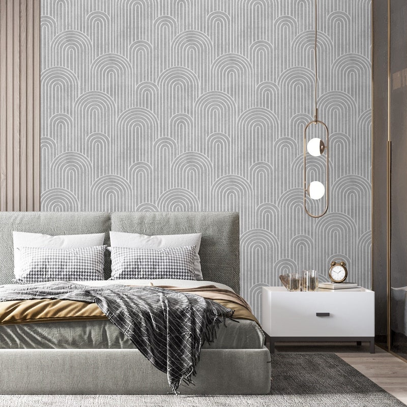 Silver Wallpaper - Etsy