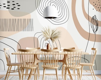 Peel and Stick Wallpaper Minimalist - Etsy