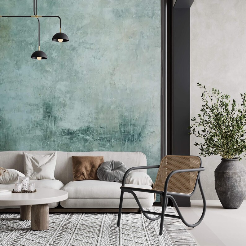 Papel de parede de concreto com efeito cal, abstrato, superfície ...