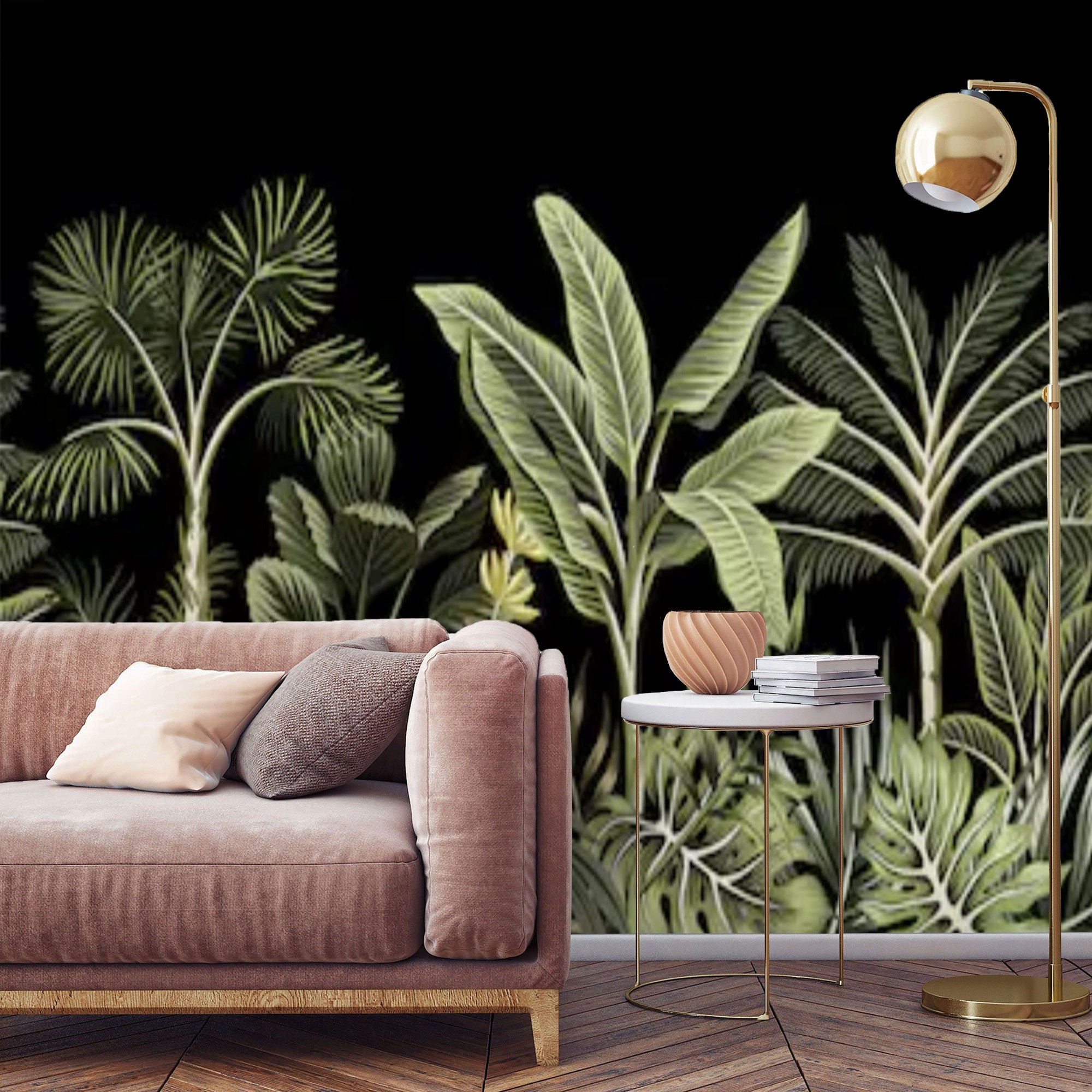 Tropical Wallpaper Jungle Wall Mural Removable Peel and Stick | Etsy