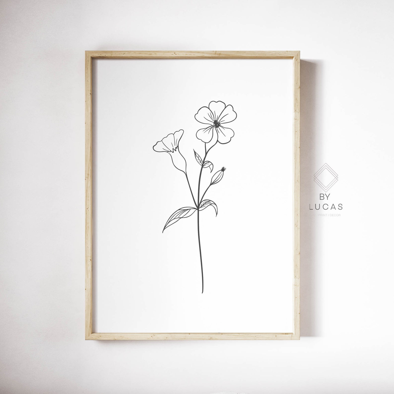 Plant Printable Files Lily Flower Art Prints Botanical Home - Etsy