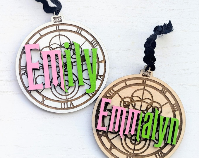 Personalized Clock Ornament — Wicked Inspired Holiday Keepsake - Etsy