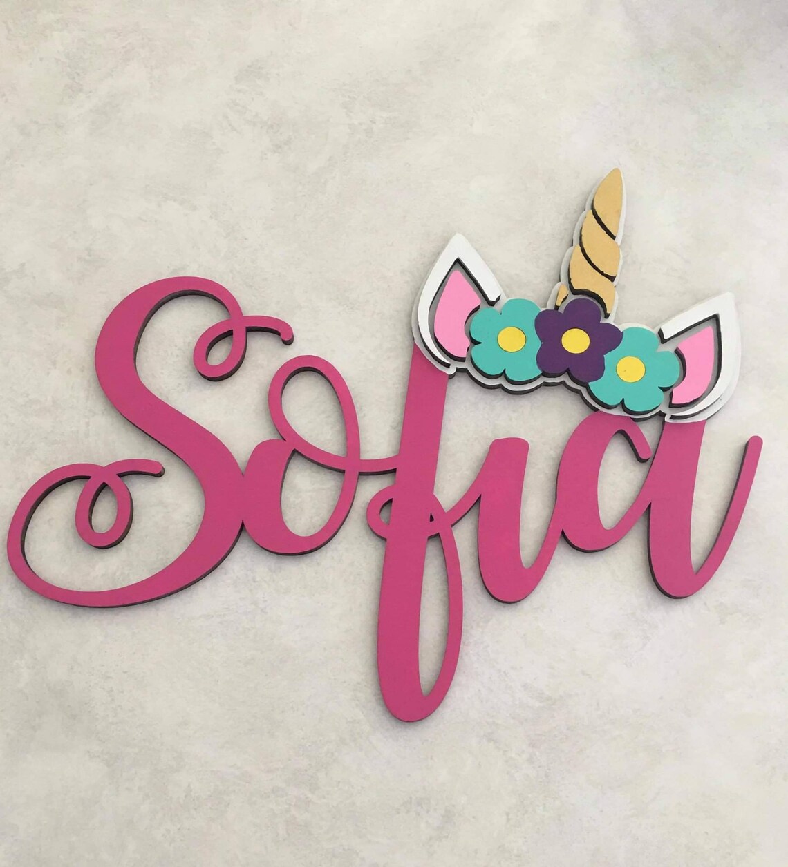 Personalized Unicorn Name Sign unicorn Decor unicorn Door - Etsy