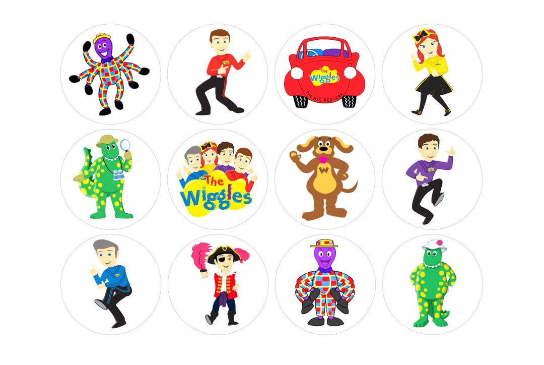 12 the Wiggles Edible Icing Cupcake Toppers PRE-CUT - Etsy